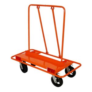 forrty heavy duty drywall sheet cart, drywall dolly cart, panel dolly cart 2400lbs load capacity 8-inch black rubber wheels drywall cart dolly carrying drywall/wood