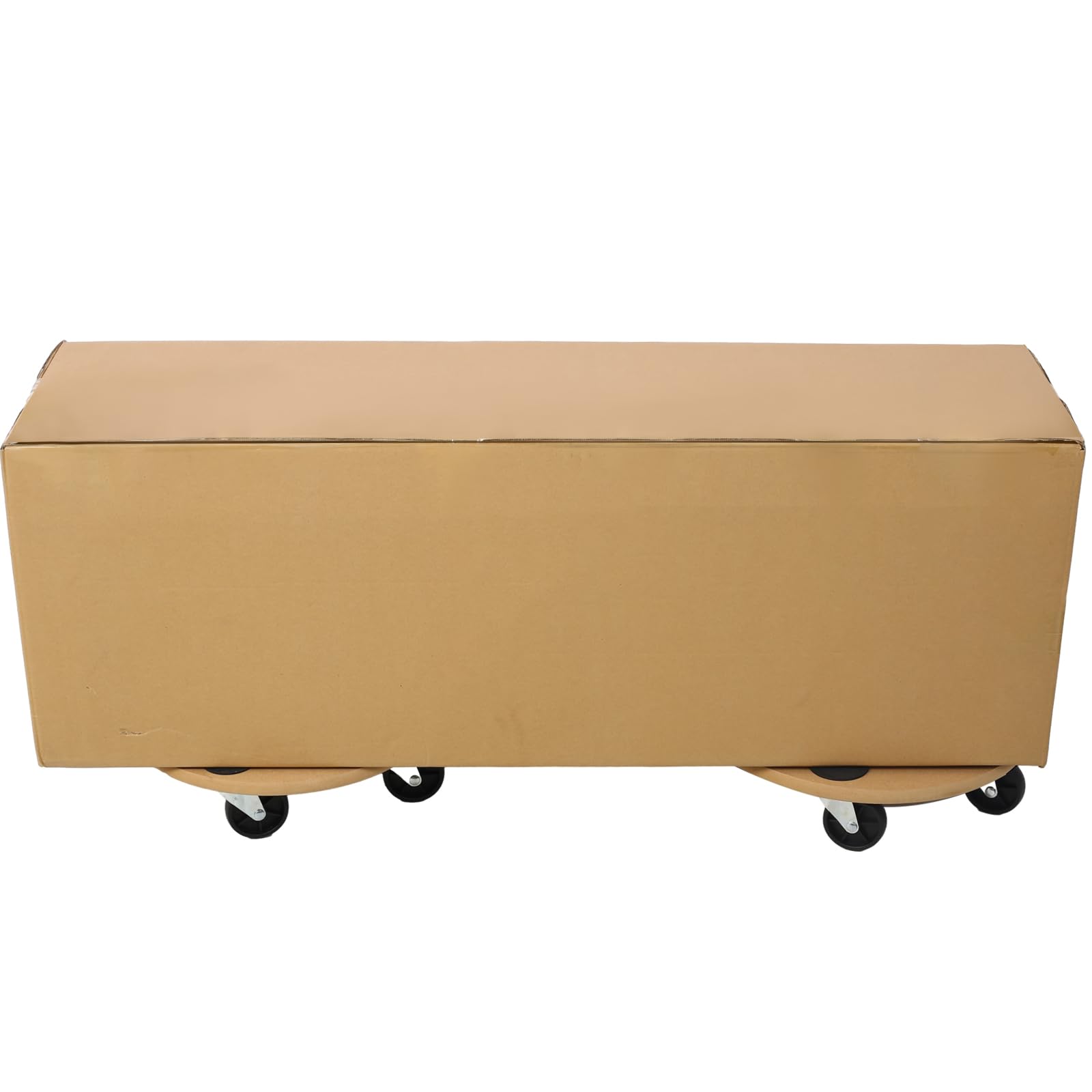 Furniture Moving Dolly, Heavy Duty Wood Rolling Mover with Wheels for Piano Couch Fridge Heavy Items, Securely Holds 500 Lbs 15" Round Platform (2)