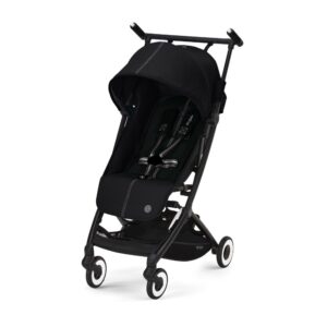 cybex libelle 2 ultra compact and lightweight baby pockit travel stroller with upf 50+ sun canopy for babies and toddlers - carry-on luggage compliant - compatible with cybex car seats,moon black