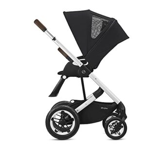 Cybex Talos S Lux Stroller, AllTerrain Wheels, FrontFacing or ParentFacing Seat Positions, OneHand Fold, Multiposition Recline, Deep Black