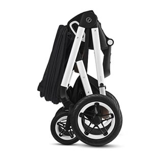 Cybex Talos S Lux Stroller, AllTerrain Wheels, FrontFacing or ParentFacing Seat Positions, OneHand Fold, Multiposition Recline, Deep Black