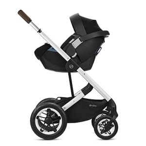 Cybex Talos S Lux Stroller, AllTerrain Wheels, FrontFacing or ParentFacing Seat Positions, OneHand Fold, Multiposition Recline, Deep Black