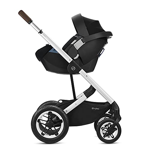 Cybex Talos S Lux Stroller, AllTerrain Wheels, FrontFacing or ParentFacing Seat Positions, OneHand Fold, Multiposition Recline, Deep Black