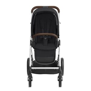 Cybex Talos S Lux Stroller, AllTerrain Wheels, FrontFacing or ParentFacing Seat Positions, OneHand Fold, Multiposition Recline, Deep Black