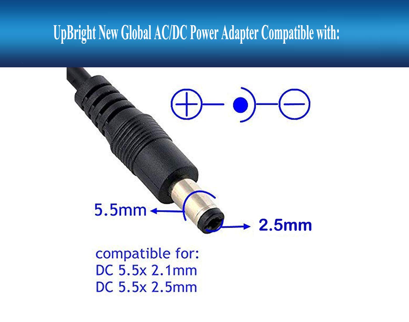 UpBright 12V AC/DC Adapter Compatible With Cybex by Tectrix 500C 500R 700C 700R 700R-CT 700RCT 750C 500 C R 700 R C 51765 TR-13019 TR13018 TR-13018 Recumbent Upright Exercise Bike Power Supply Charger