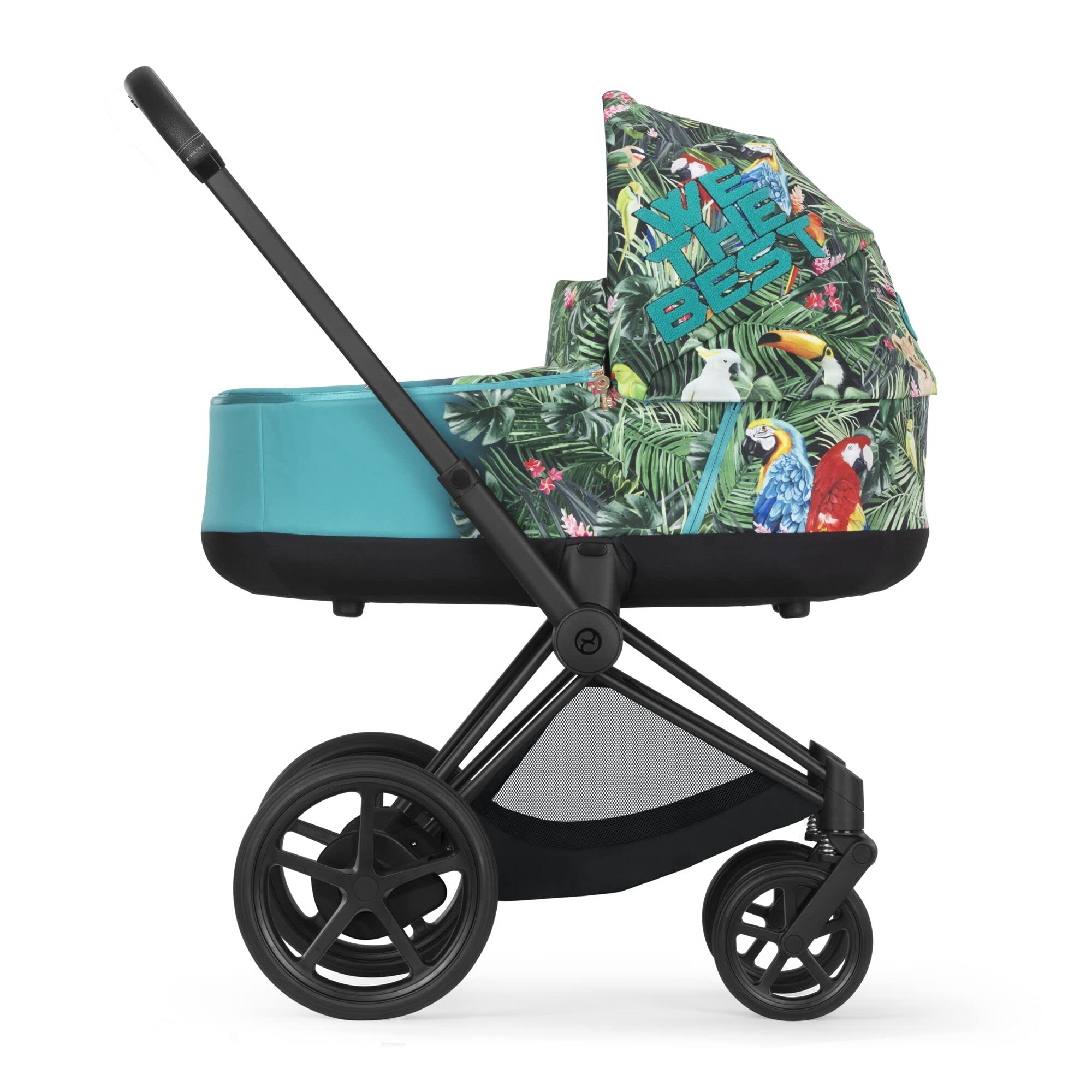 CYBEX We The Best by DJ Khaled PRIAM Lux Carry Cot, Portable Travel Bassinet with XXL Sun Canopy