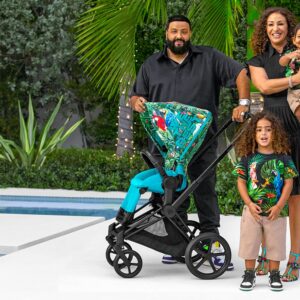 CYBEX We The Best by DJ Khaled PRIAM Lux Carry Cot, Portable Travel Bassinet with XXL Sun Canopy