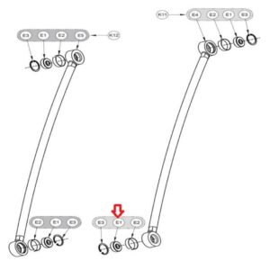 Ball Bearing FB030244 Works with Life Fitness Cybex Elliptical