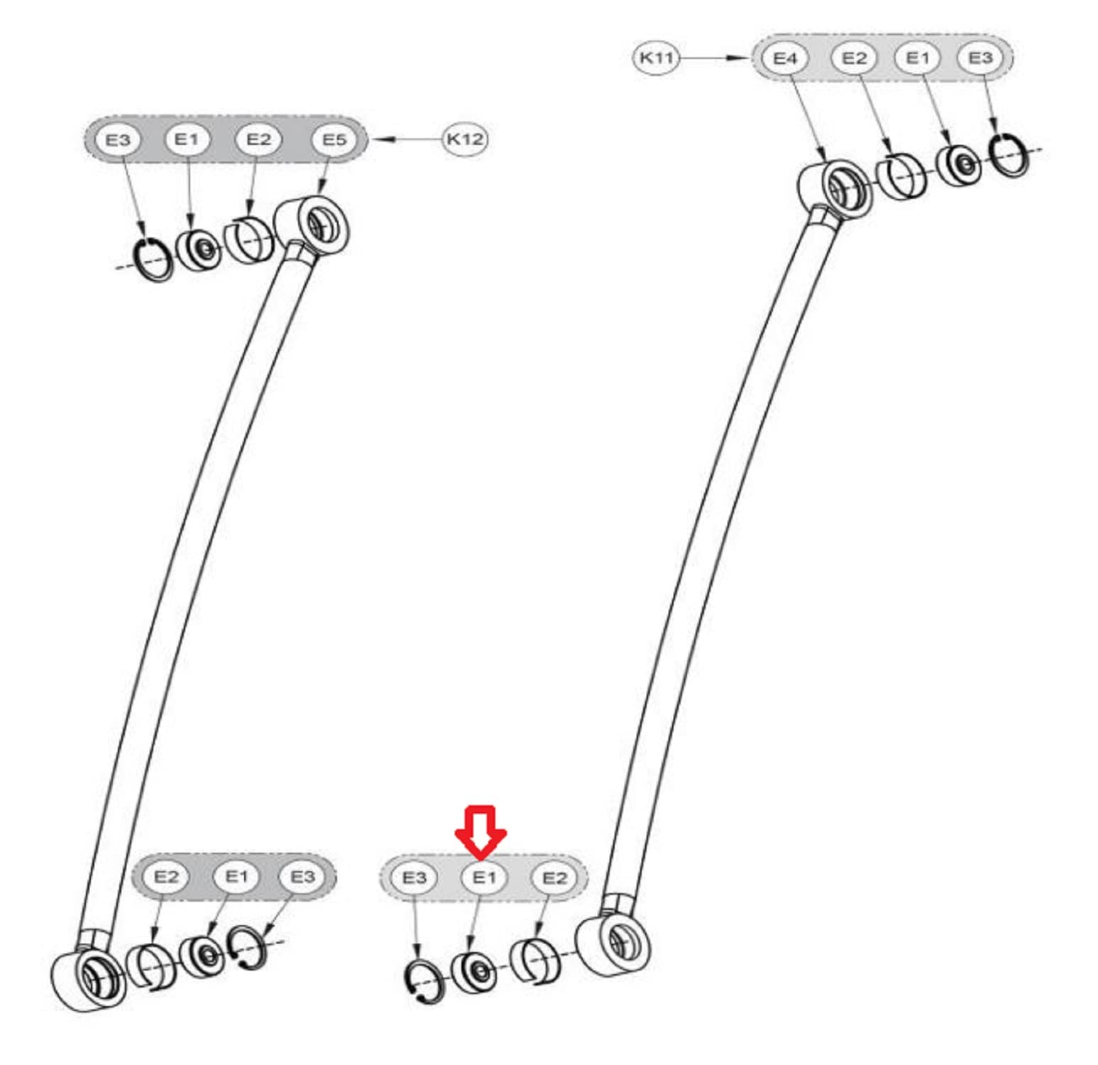 Ball Bearing FB030244 Works with Life Fitness Cybex Elliptical