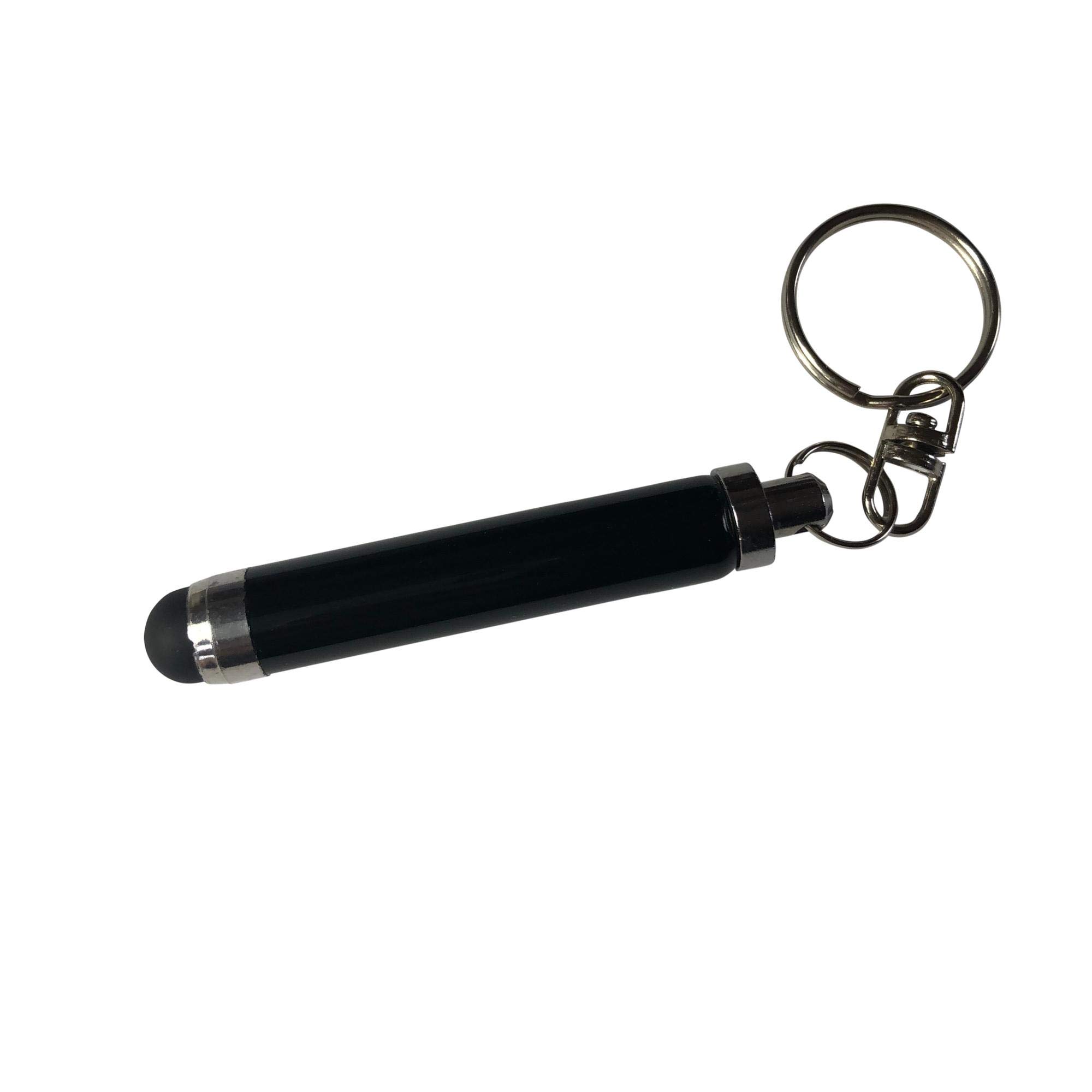 BoxWave CYBEX R Series Lower Body ARC Trainer Stylus Pen, [Bullet Capacitive Stylus] Mini Stylus Pen with Keyring Loop for CYBEX R Series Lower Body ARC Trainer - Jet Black