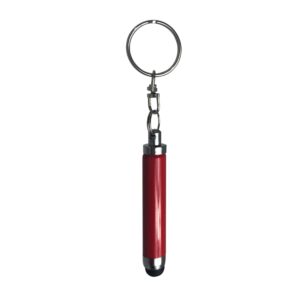 BoxWave CYBEX R Series Total Body ARC Trainer Stylus Pen, [Bullet Capacitive Stylus] Mini Stylus Pen with Keyring Loop for CYBEX R Series Total Body ARC Trainer - Ruby