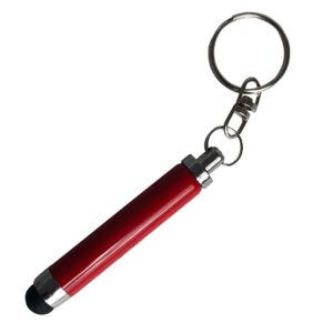 BoxWave CYBEX R Series Total Body ARC Trainer Stylus Pen, [Bullet Capacitive Stylus] Mini Stylus Pen with Keyring Loop for CYBEX R Series Total Body ARC Trainer - Ruby