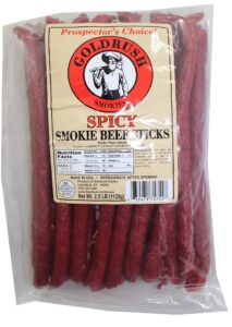 gold rush spicy beef smokies 2.5 lb bag