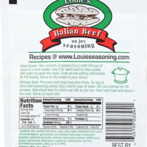 Louie's Italian Beef Seasoning, 3 oz, 3 pk