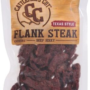 Cattleman's Cut Texas Style Flank Steak Beef Jerky, 9 Ounce