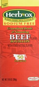 hormel herb ox beef bouillon sodium free 50 packets