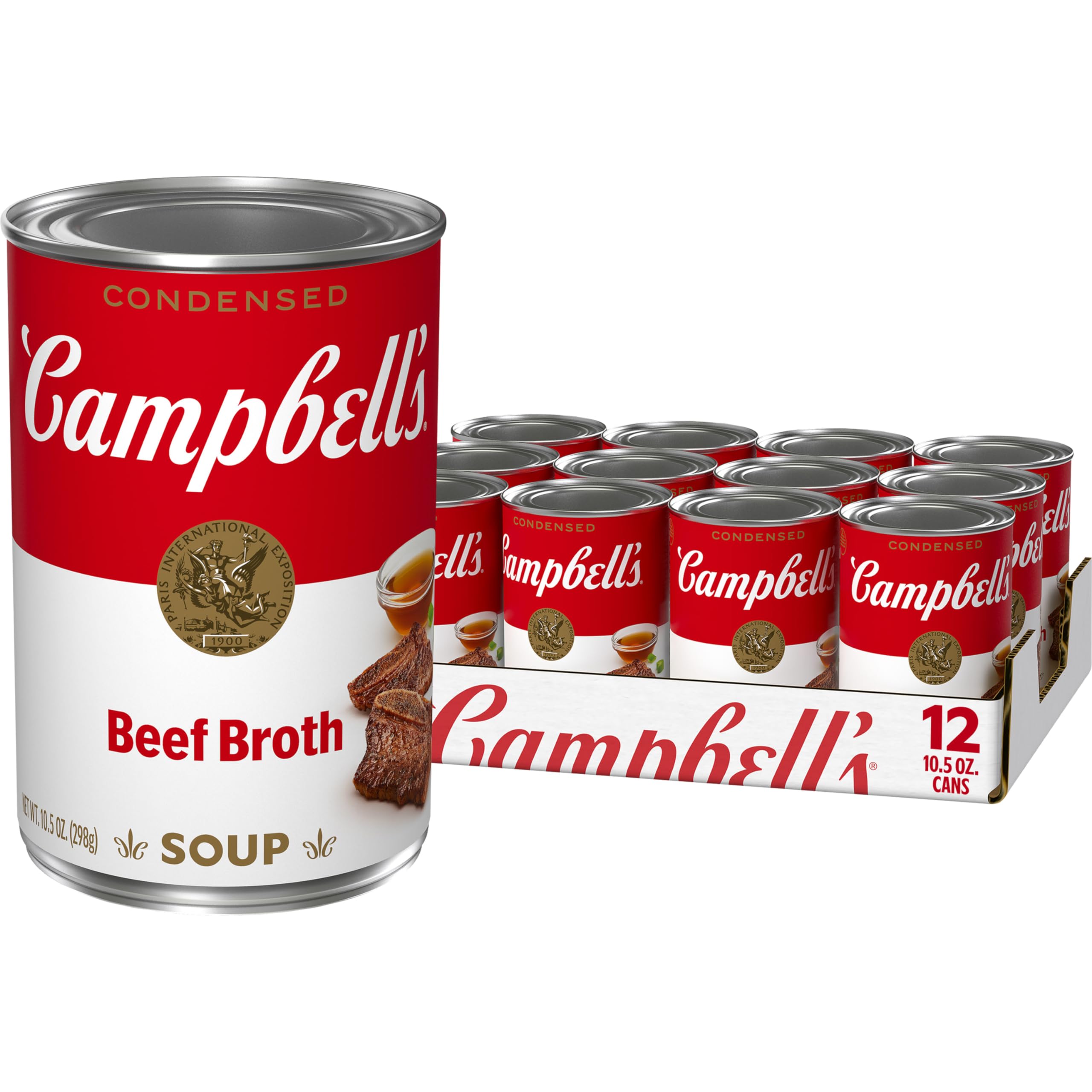 Campbell's Condensed Beef Broth, 10.5 Ounce Can (Case of 12)