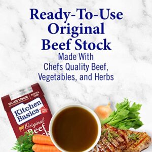 Kitchen Basics Original Beef Stock, 8.25 oz Carton, (Pack of 12)