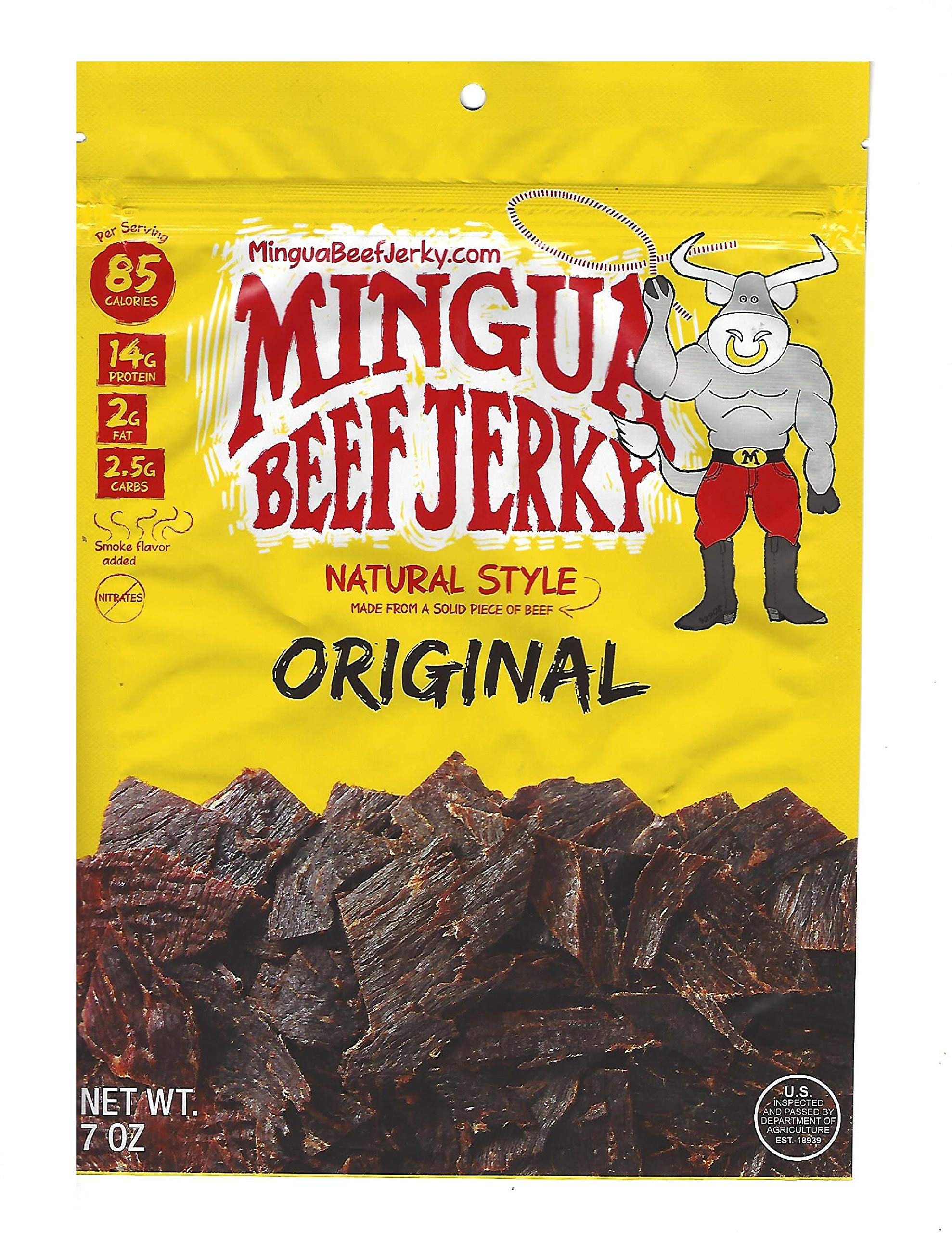 Mingua Mild Beef Jerky - Three 7oz Bags