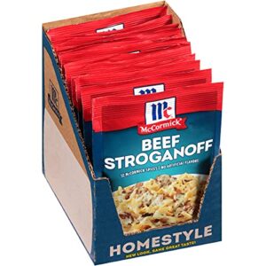 mccormick beef stroganoff seasoning mix, 1.5 oz (pack of 12)