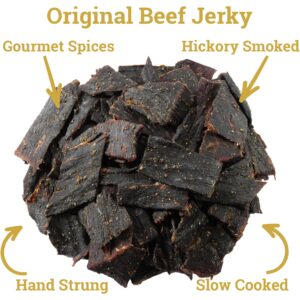 Lone Star Original Flavored Beef Jerky - 1 Pound Resealable Bag - Hickory Smoked Handcrafted Flavor - High Protein Healthy Meat Snack