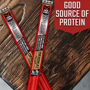 Jack Link's Beef Sticks, Zero Sugar, Original, Bulk Pack - Office Protein Snack, Meat Stick with 6g of Protein, Made with Premium Beef, No Added MSG**, 0.92 Ounce (Pack of 40)