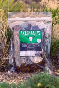 vigil's green chile beef jerky 8oz.