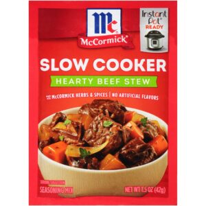 mccormick slow cooker hearty beef stew seasoning mix, 1.5 oz (pack of 12)