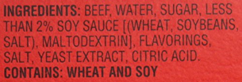 Jack Link's Beef Jerky, Teriyaki, 1.25 oz. Bags, 10 Count - Flavorful Meat Snack for Lunches & More, 14g Protein, 100 Calories, Made with 100% Beef - 96% Fat Free, No Added MSG** or Nitrates/Nitrites