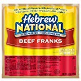 hebrew national beef franks, 12 oz (16 pack) 112 total hotdogs