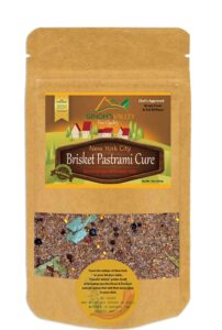 ginoh's valley brisket pastrami and corn beef cure brining spice ready mix -will cure 5lb of brisket- new york city style 10 oz. for pastrami add our selection of rubs