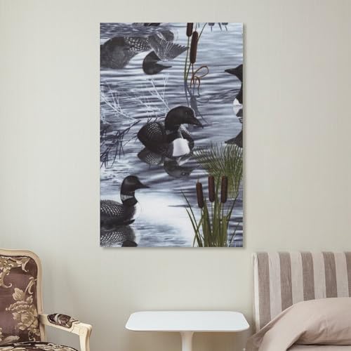 Loons Duck Aesthetic Canvas Wall Art Painting Gallery Wall Decor Picture for Bedroom Living Room Bathroom 08x12inch(20x30cm)