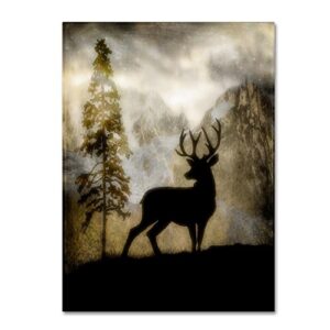 mystic deer by lightboxjournal, 24x32-inch canvas wall art