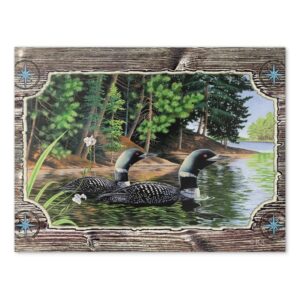 graphics & more loons on water wall art picture paper poster décor home decoration