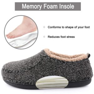 RockDove Men's Nomad Slipper with Memory Foam, Size 8-9 US Men, Black