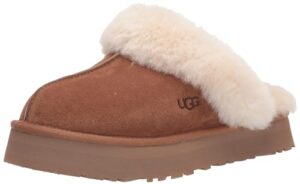 ugg women's disquette slipper, chestnut, 9