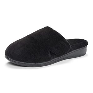 vionic women's gemma mule slipper, black, 9 m