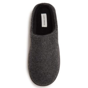 lucky brand mens faux wool clog slippers with memory foam