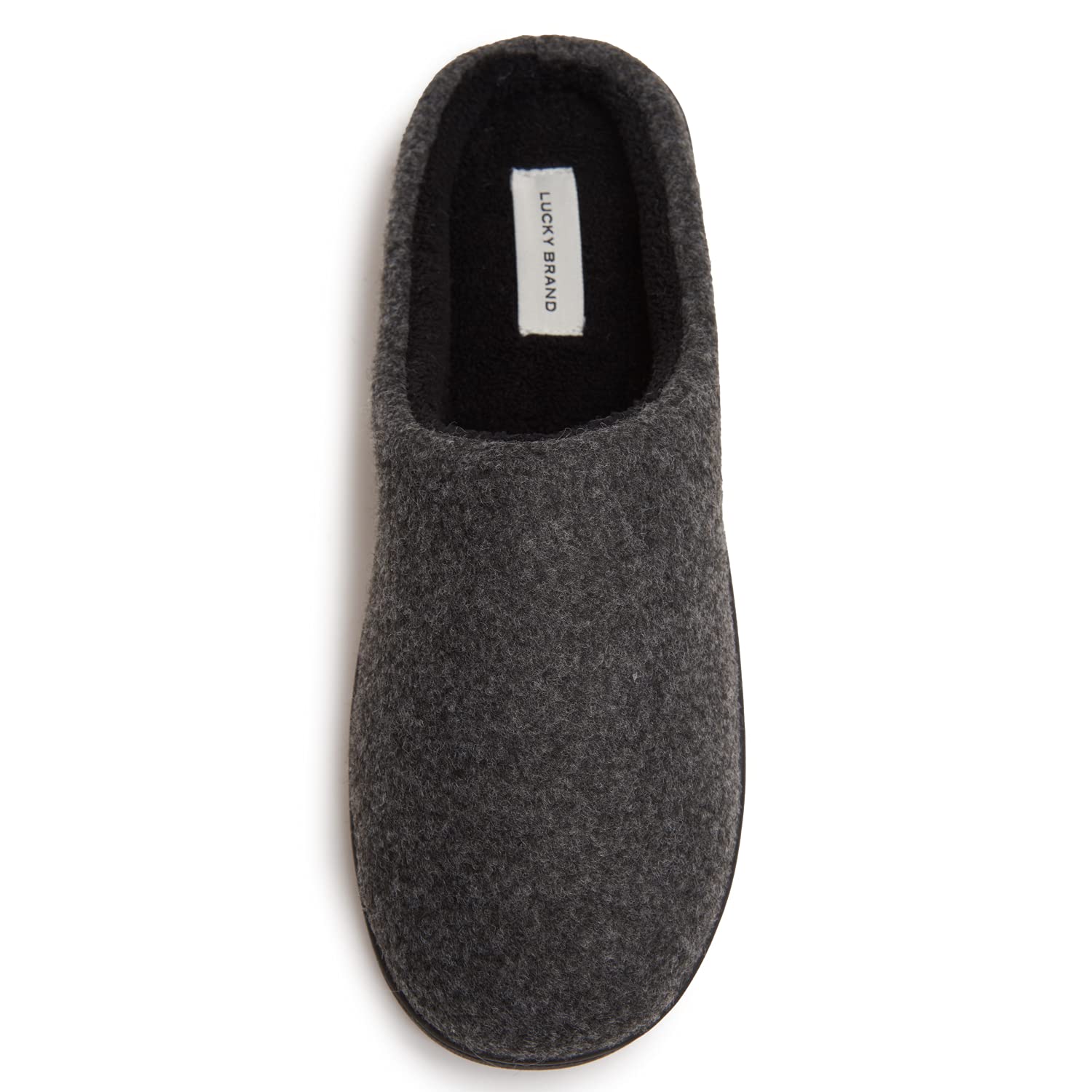 Lucky Brand Mens Faux Wool Clog Slippers with Memory Foam