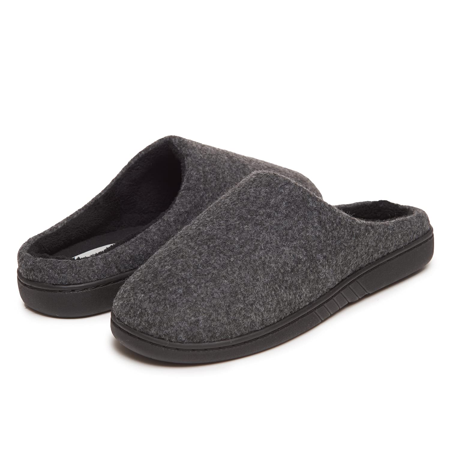 Lucky Brand Mens Faux Wool Clog Slippers with Memory Foam