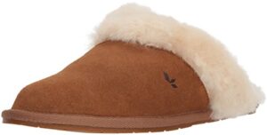 koolaburra by ugg women's milo scuff slipper, chestnut, 10 m us