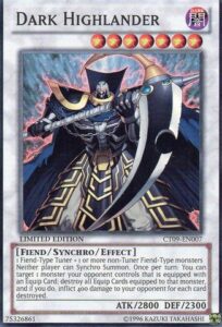 yu-gi-oh! - dark highlander (ct09-en007) - 2012 collectors tins - limited edition - super rare