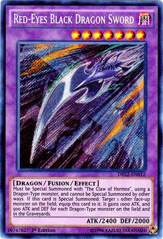 Yu-Gi-Oh! - Red-Eyes Black Dragon Sword (DRL2-EN012) - Dragons of Legend 2-1st Edition - Secret Rare