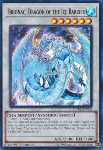 yu-gi-oh! - brionac, dragon of the ice barrier - dude-en008 - ultra rare - 1st edition - duel devastator