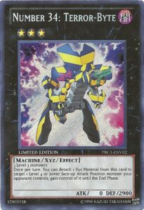 yu-gi-oh! - number 34: terror-byte (prc1-env02) - 2012 premium tin - limited edition - secret rare