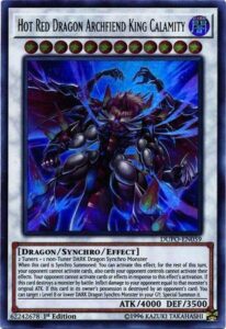 yu-gi-oh! - hot red dragon archfiend king calamity - dupo-en059 - ultra rare - 1st edition - duel power