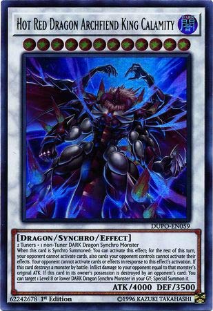 Yu-Gi-Oh! - Hot Red Dragon Archfiend King Calamity - DUPO-EN059 - Ultra Rare - 1st Edition - Duel Power