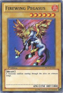 yu-gi-oh! - firewing pegasus (prc1-en005) - 2012 premium tin - 1st edition - super rare