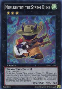 yu-gi-oh! - muzurhythm the string djinn (ys12-en040) - starter deck: xyz symphony - 1st edition - super rare