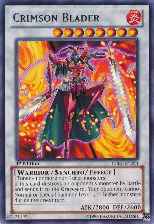 Yu-Gi-Oh! - Crimson Blader (CBLZ-EN093) - Cosmo Blazer - 1st Edition - Rare